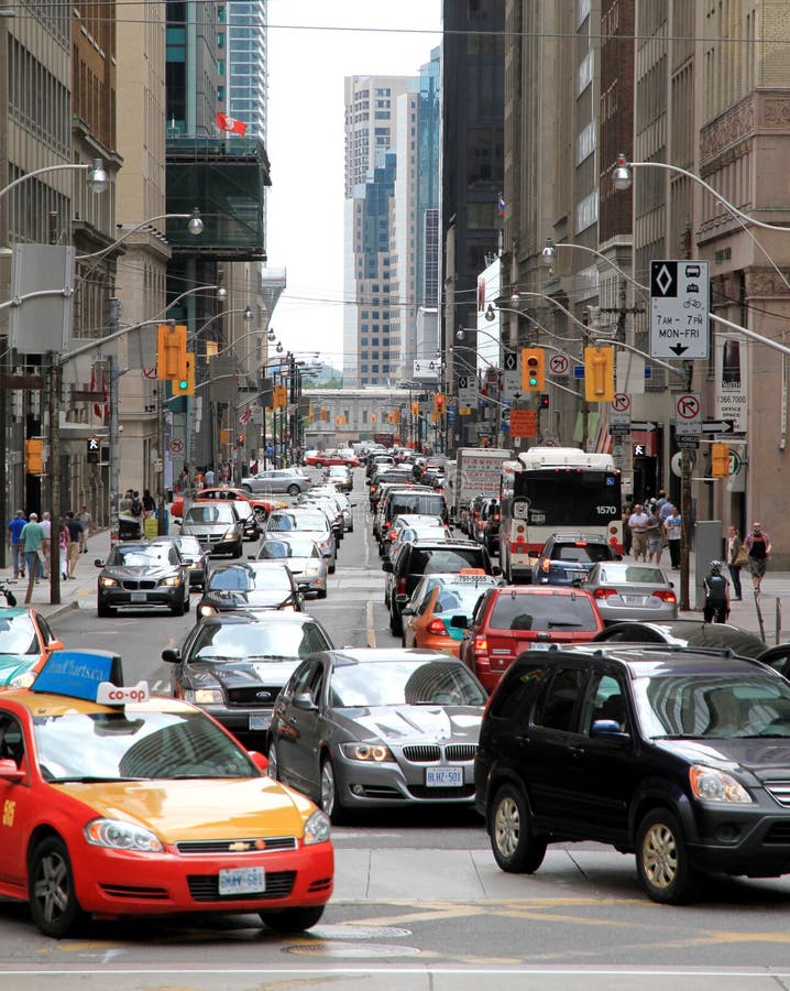 Toronto Traffic Congestion editorial image. Image of transportation ...