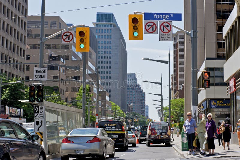 Toronto Traffic Congestion editorial image. Image of transportation ...