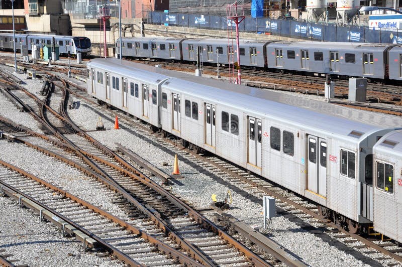Toronto Transit Commission Trains Editorial Stock Image - Image of ...