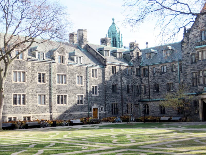Toronto University Trinity College Courtyard 2016 Stock Image - Image ...
