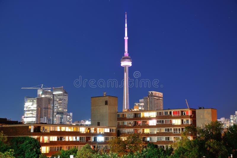 Toronto urban buildings stock photo. Image of tree, city - 32535624