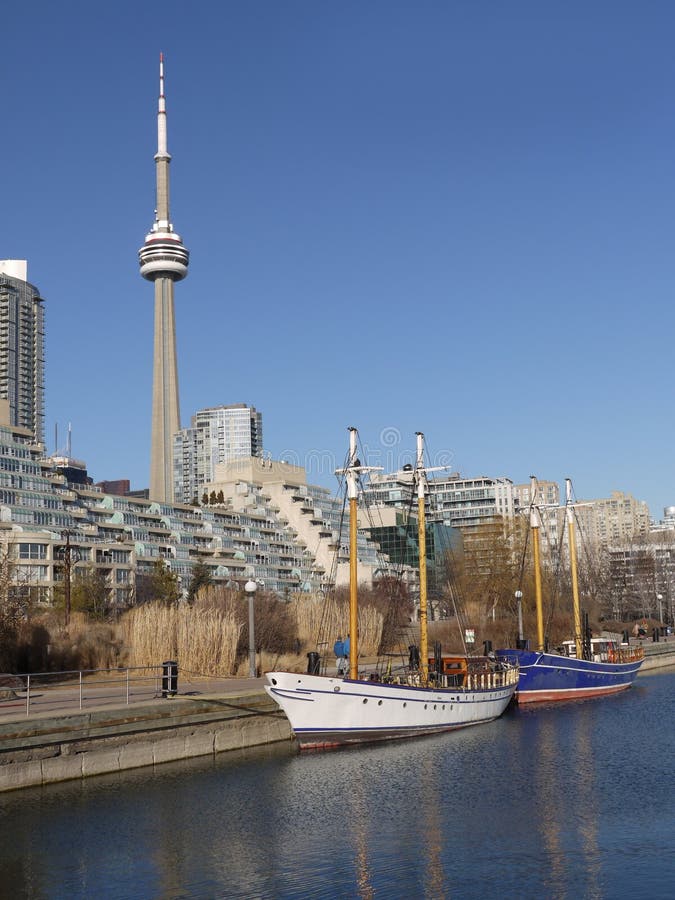 Toronto waterfront stock image. Image of footpath, skyline - 125197601