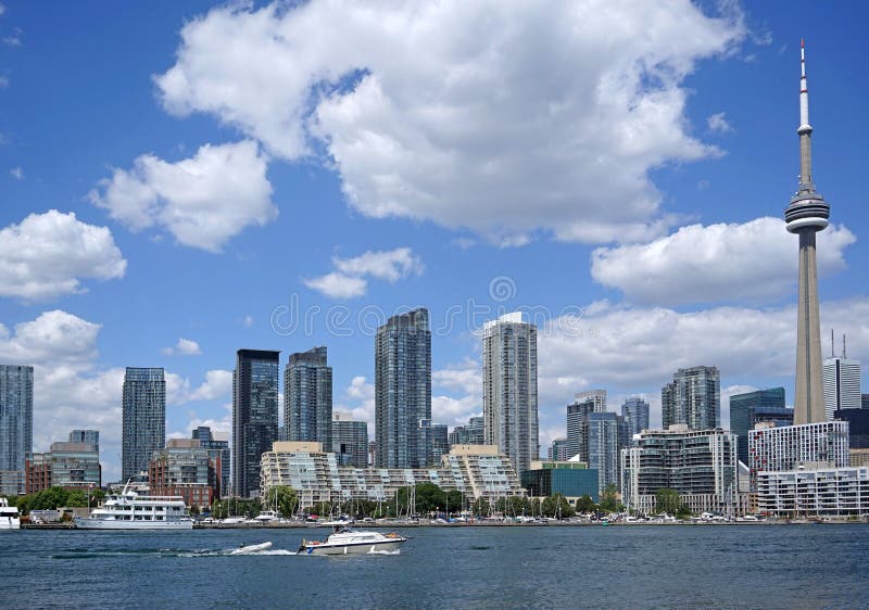 Toronto waterfront editorial photo. Image of tower, harbor - 66678216