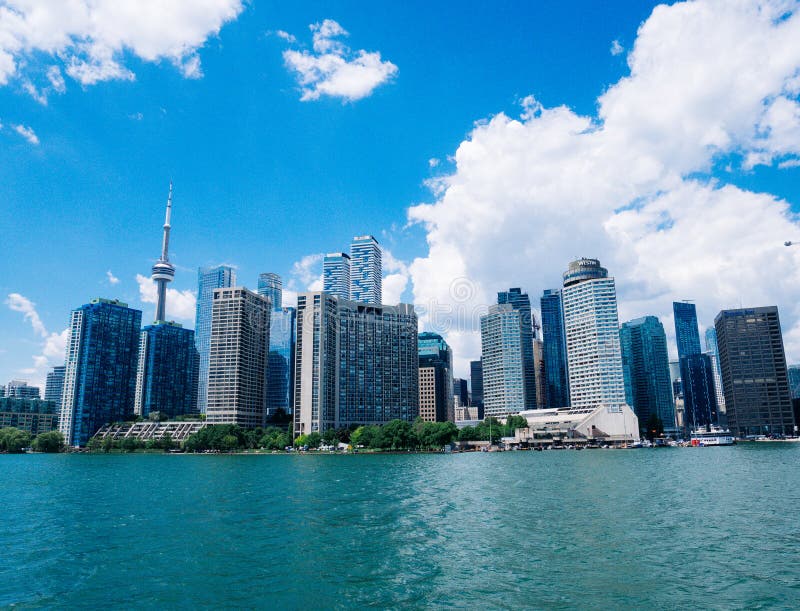 Toronto Waterfront Landscape Stock Photo - Image of evening, angle ...