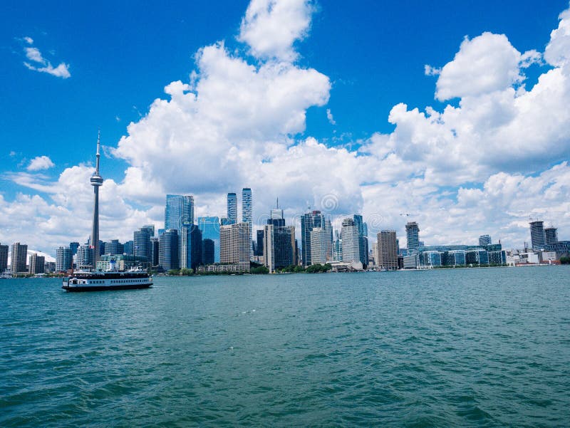 Toronto Waterfront Landscape Stock Photo - Image of center, city: 151896738