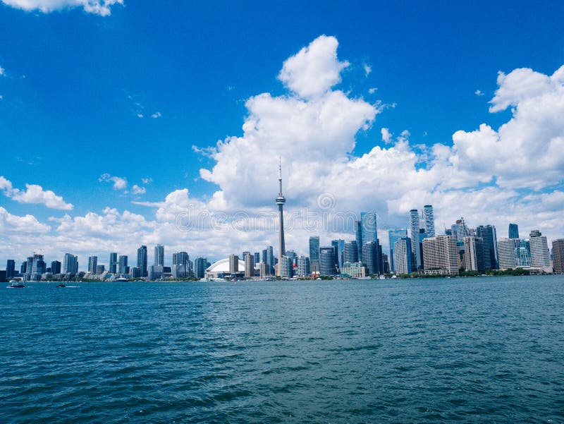Toronto Waterfront Landscape Stock Image - Image of island, landing ...