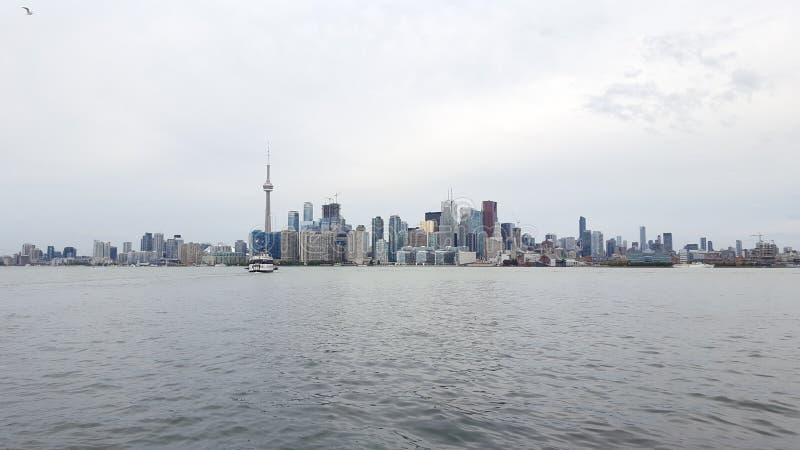 Toronto waterfront view stock image. Image of tower - 232044781