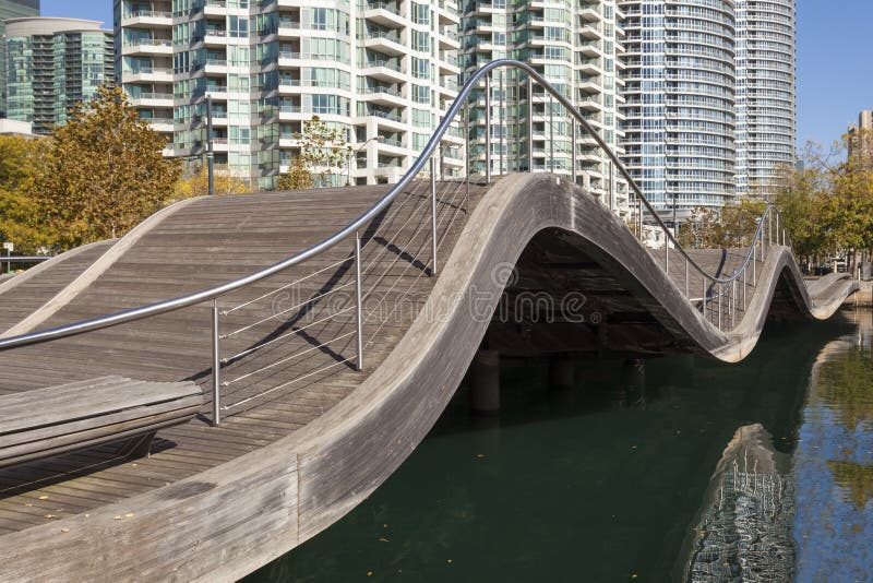 The Toronto Waterfront Wavedecks, Canada Editorial Photo - Image of ...
