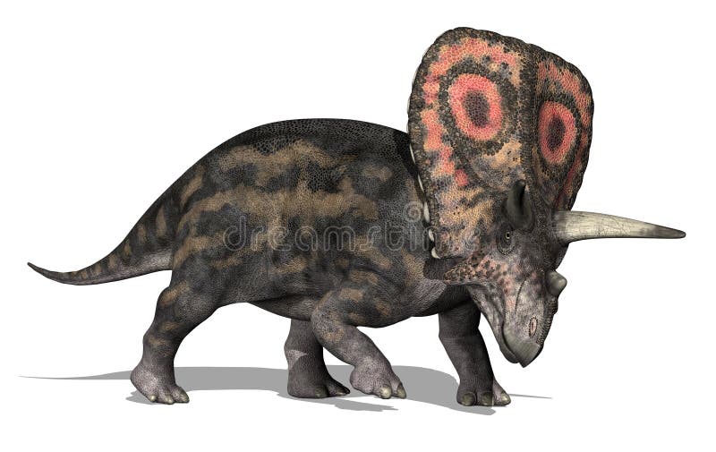 Torosaurus Dinosaur stock illustration. Illustration of prehistoric ...