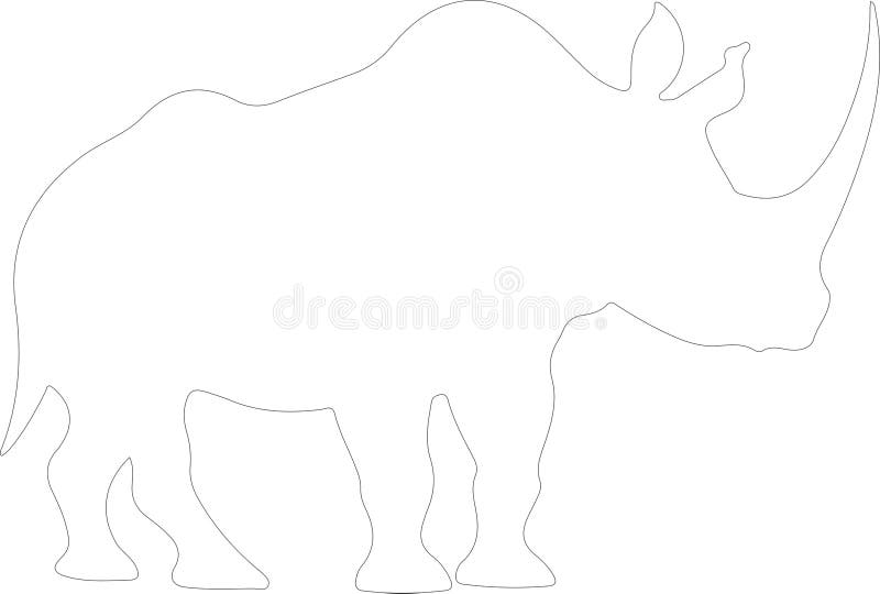 Torosaurus Outline Silhouette Generative Ai Stock Vector - Illustration ...