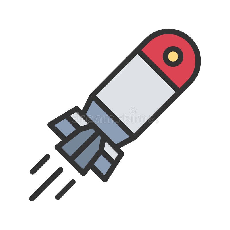 Torpedo icon vector image. stock vector. Illustration of weapon - 280532398