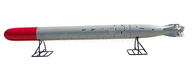 Torpedo isolated on white stock image. Image of equipment - 219344407