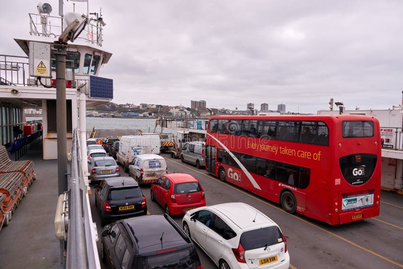 Torpoint Ferry on the River Tamar between Devon and Cornwall Editorial ...