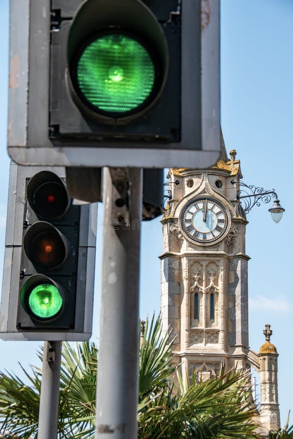Torquay Clock Tower at the Harbourside. Unique Perspective Framing Part ...