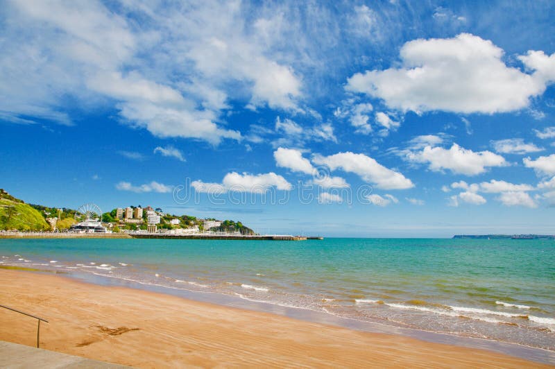 Torquay beach panorama stock image. Image of rocks, surfing - 30495185