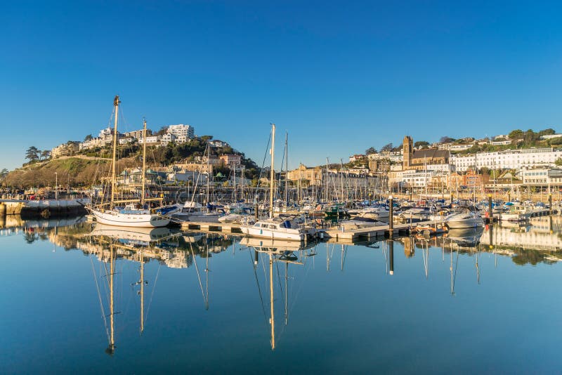 Torquay Marina on the English Riviera Stock Image - Image of south ...