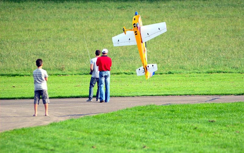 Model RC Plane Flying Pass Pilot Editorial Stock Image - Image of ...