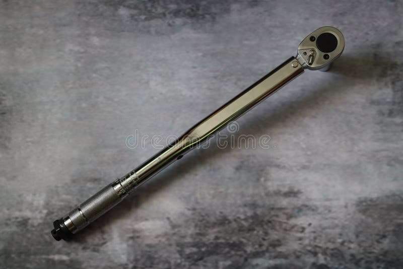 A Torque Wrench in a White Background Stock Photo - Image of steel ...