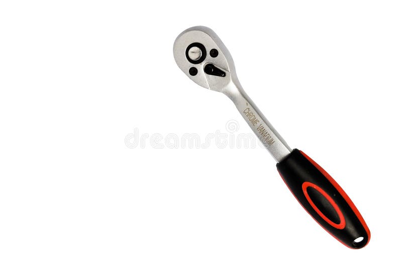 Torque Wrench with a Handle Covered in Red and Black Stock Image ...