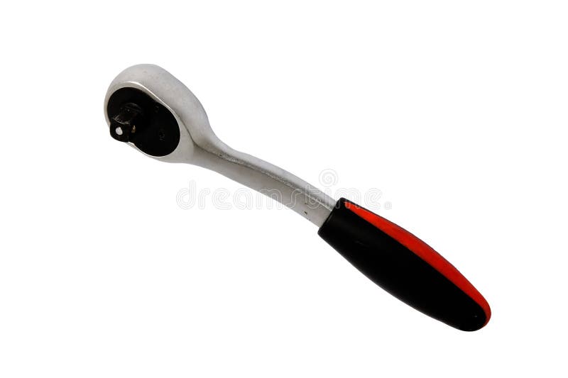 Torque Wrench with a Handle Covered in Red and Black. Stock Image ...
