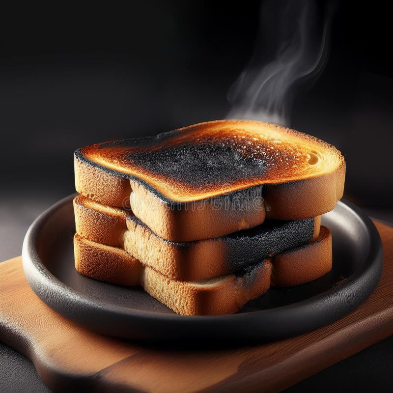 Torrada queimada ilustração stock. Ilustração de vapor - 331175993