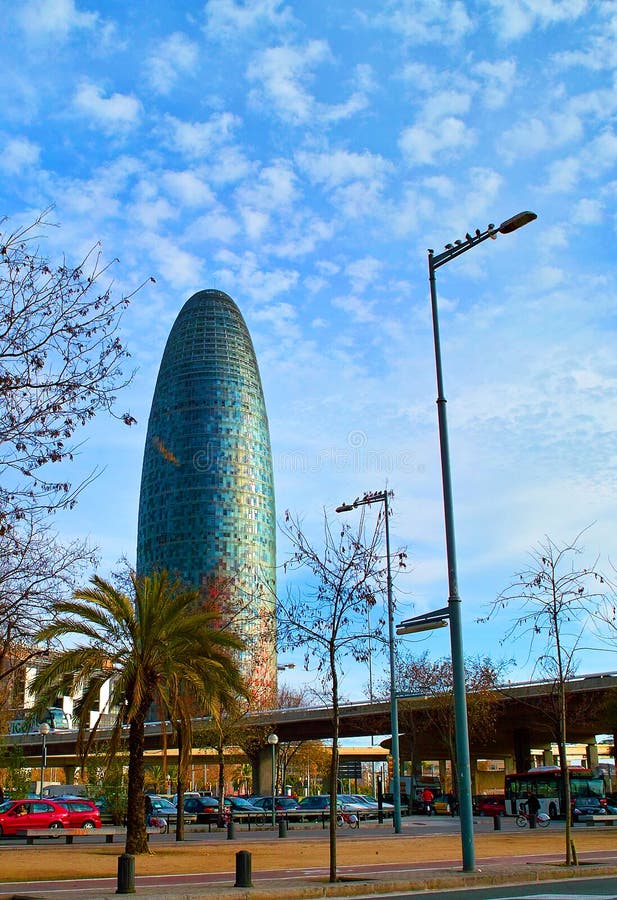 Torre Agbar editorial stock photo. Image of torre, travel - 31203398