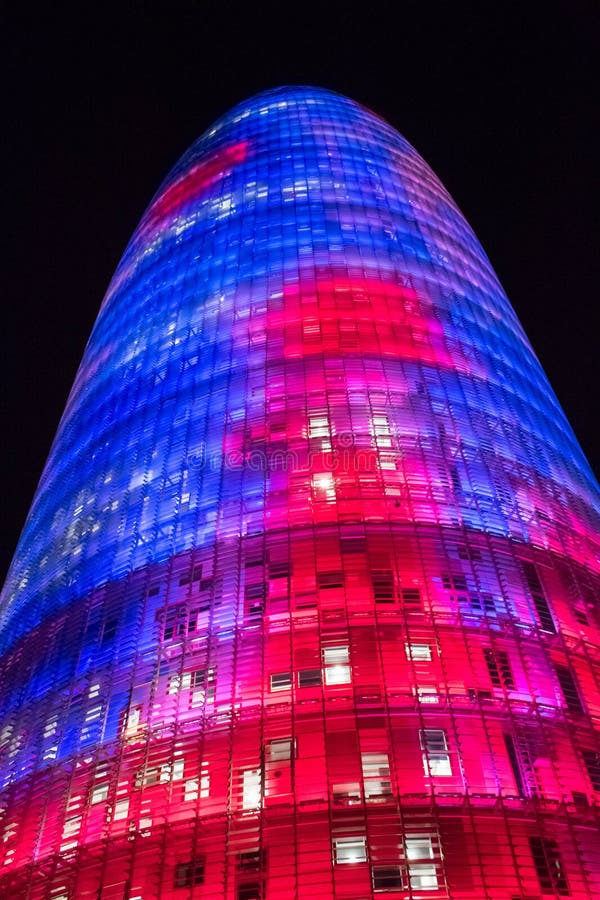 Torre Akbar`s colors stock photo. Image of illuminated - 128988476
