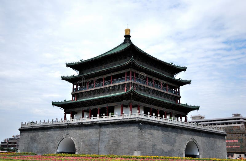 Torre de China foto de archivo. Imagen de xian, cielo - 10895092