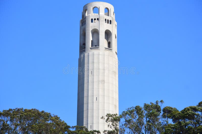 Torre De Coit En San Francisco Fotografía editorial - Imagen de interno ...