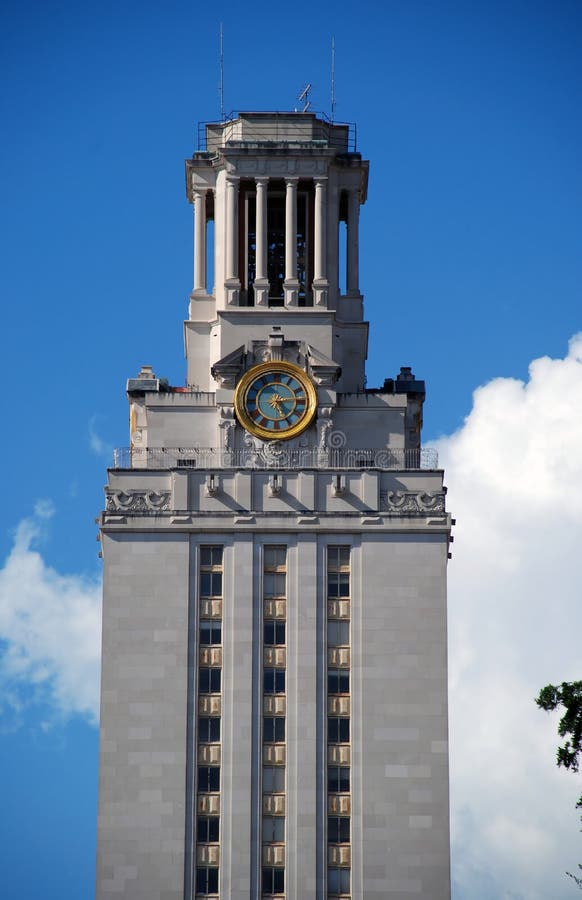 Torre De Reloj De La Torre De UT Que Dice Tiempo En La Universidad Del ...