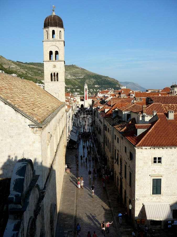 Torre De Sino De Dubrovnik Com Gravata Foto de Stock - Imagem de croata ...