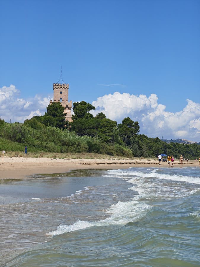 Torre Del Cerrano, Pineto, Teramo, Abruzzo Stock Image - Image of ...