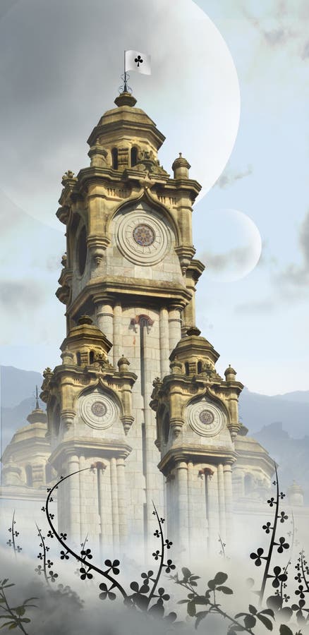 Torre del club stock de ilustración. Ilustración de imaginario - 94253392