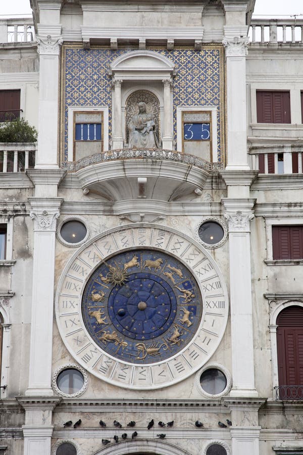 Torre Dell Orologio - Clock Tower, Venice Stock Photo - Image of venice ...