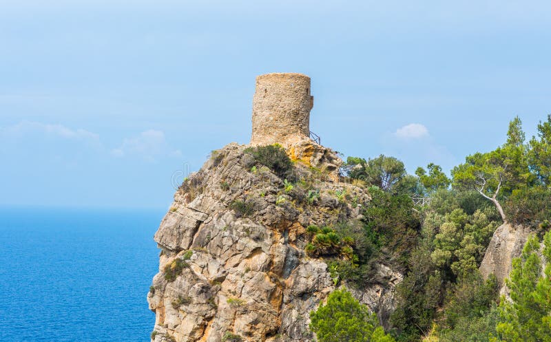 Torre Des Verger Viewpoint, Majorca Stock Photo - Image of destination ...