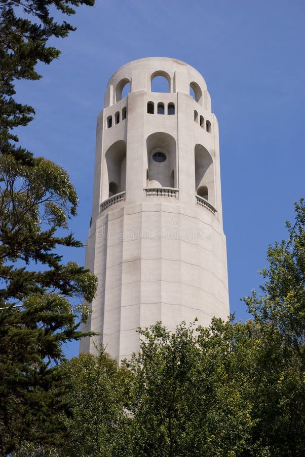 Torre Di Coit a San Francisco, California Immagine Stock - Immagine di ...