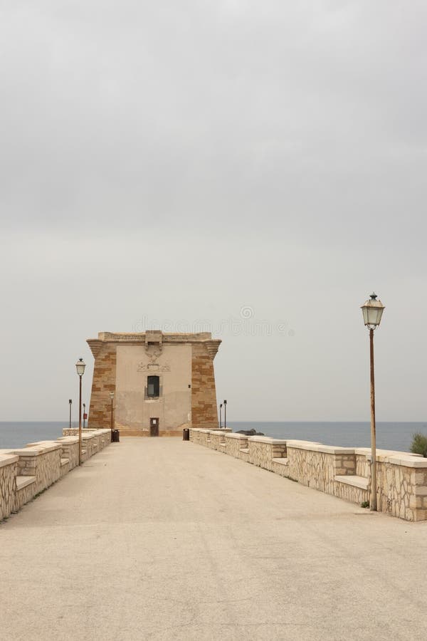 Torre Di Ligny Tower in Trapani in Sicily Stock Photo - Image of cape ...
