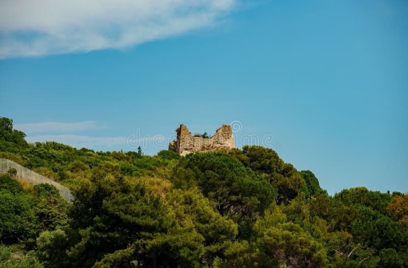 Torre di Monte D`Oro stock photo. Image of bastion, architecture ...