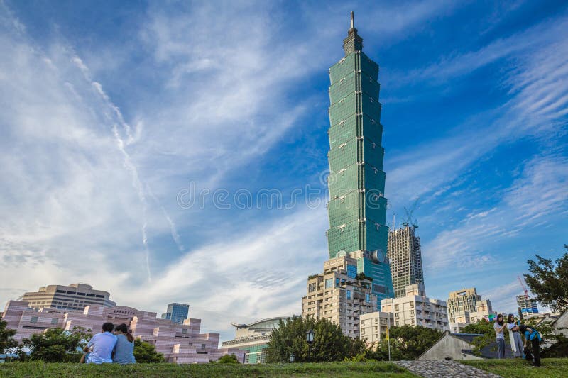Torre di Taipei 101 immagine stock. Immagine di capitale - 136699889