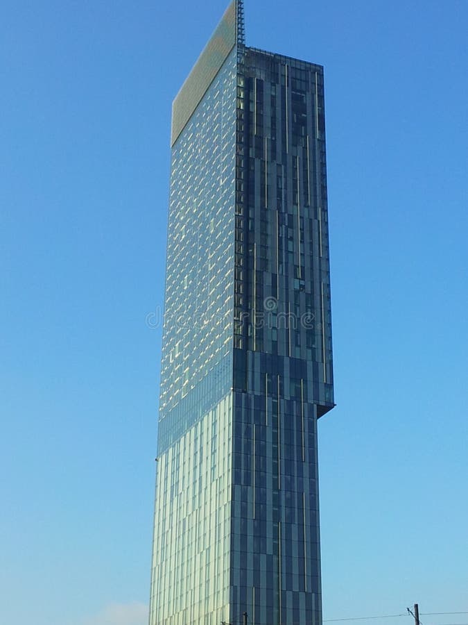 Torre Hilton Hotel Manchester De Beetham Foto de archivo - Imagen de ...