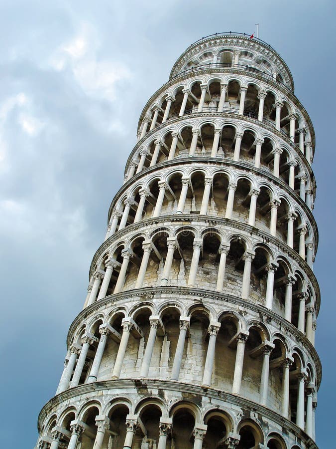 Torre Inclinada De Pisa Sobre O Céu Imagem de Stock - Imagem de ...