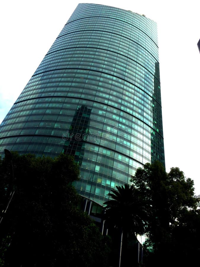 Torre Mayor Skyscraper in Mexico City Stock Photo - Image of 225m ...