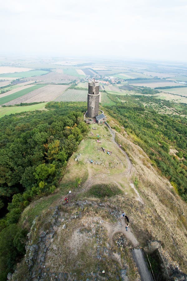 Torre Sul Castello Hasenburg Fotografia Stock - Immagine di foresta ...