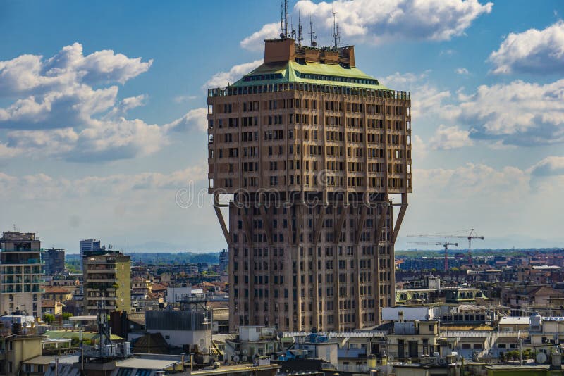Torre Velasca in Milan, Italy Editorial Photography - Image of downtown ...