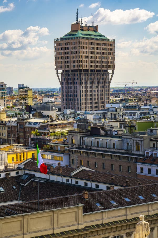 Torre Velasca in Milan, Italy Stock Photo - Image of landscape ...