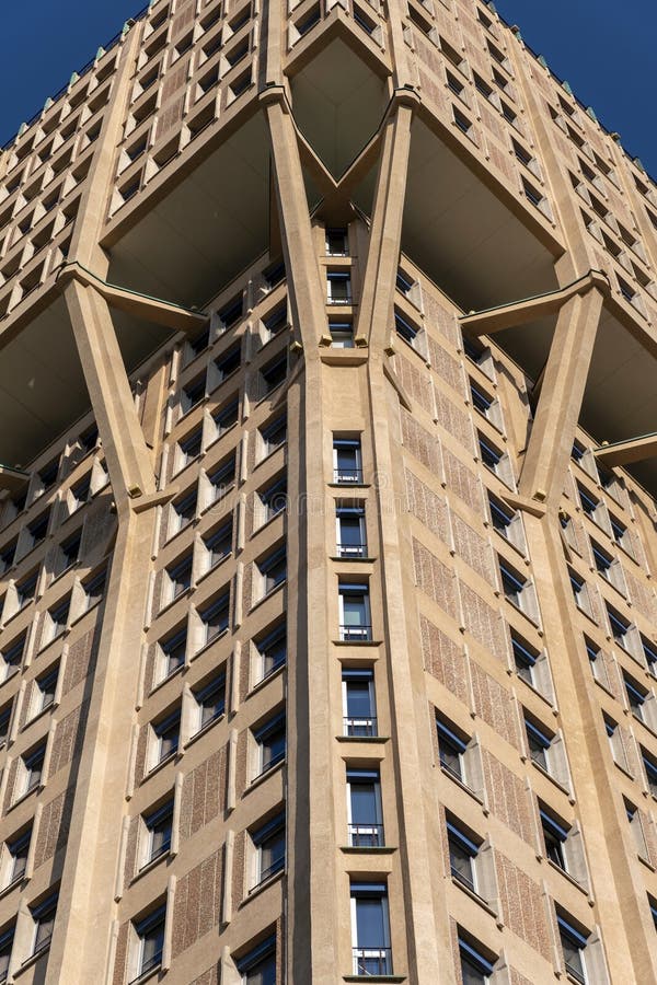Torre Velasca (Velasca Tower) in Milan Stock Image - Image of lombardy ...