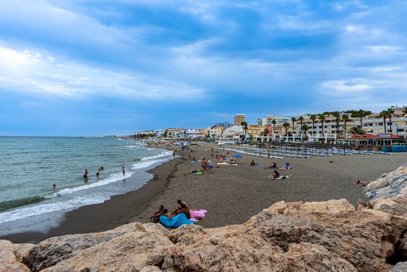 Walking on Torremolinos Beach Promenade, Spain on September 2, 2022 ...