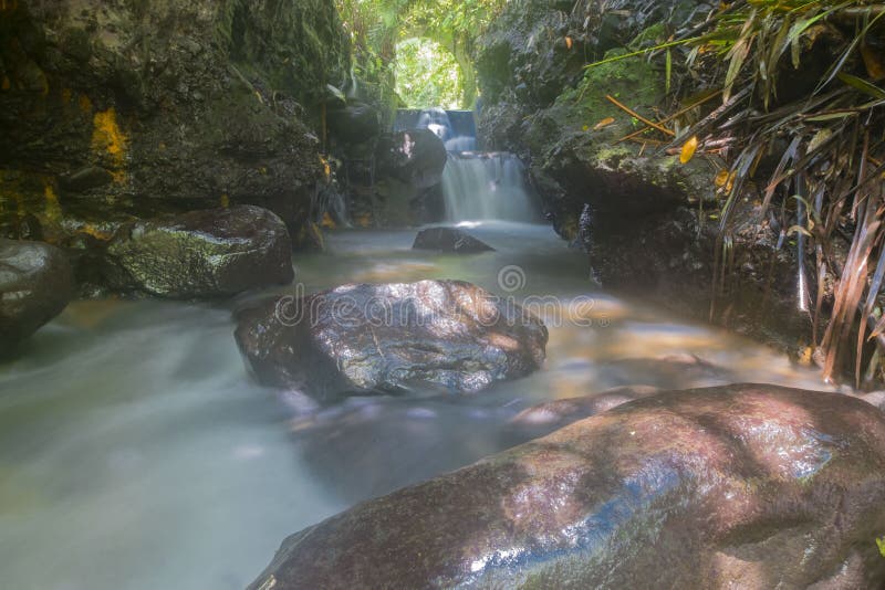 Torrential River Flow a Variety of Large Stones Stock Photo - Image of ...