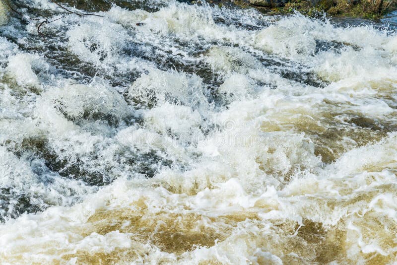 A Torrential River at High Tide in Spring, Germany Stock Photo - Image ...
