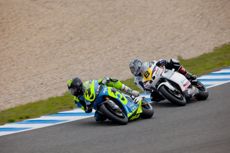Torres and Arcas Pilot of MOTO2 in the CEV Editorial Photography ...